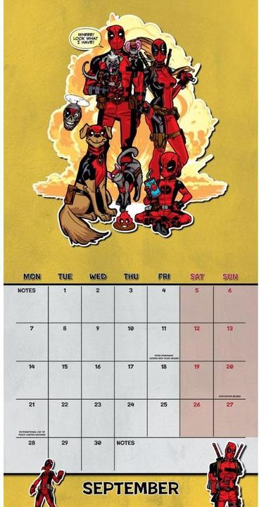 Deadpool 2026 Square Wall Calendar - buy at Digitec