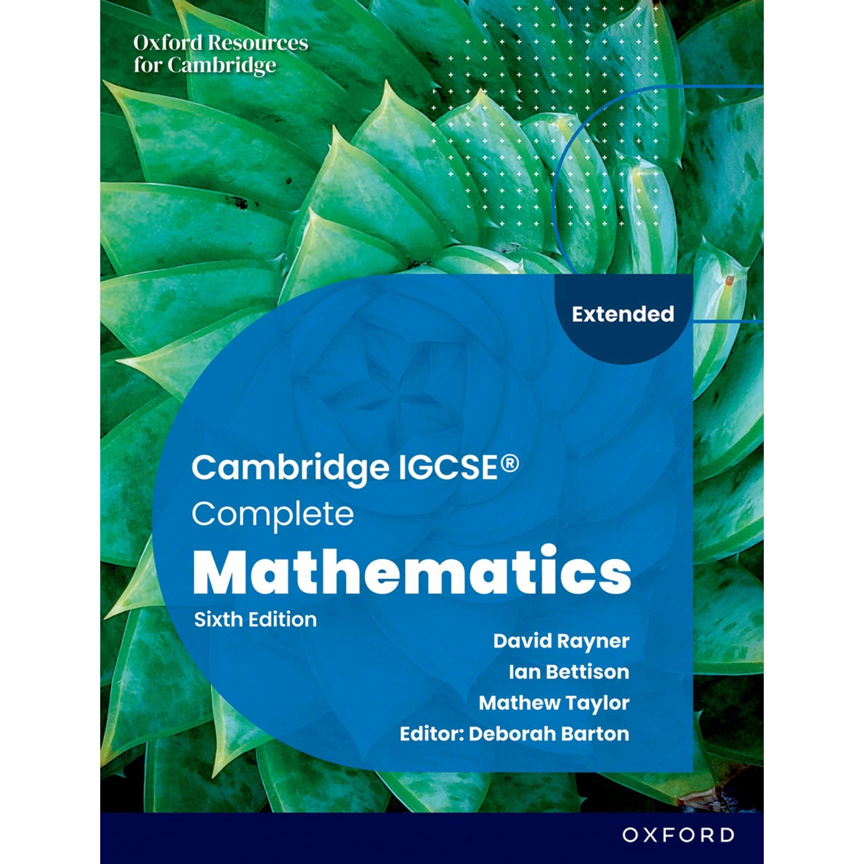 Oxford University Press Cambridge IGCSE Complete Mathematics Extended ...
