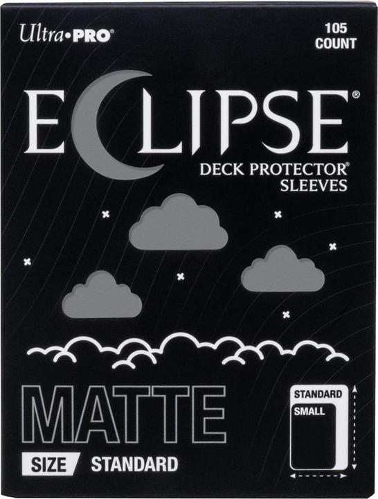 Ultra Pro ECLIPSE Matte Grey Deck Protector Sleeves Standard (105)