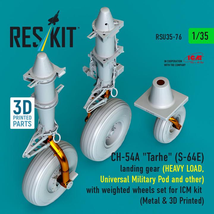 ResKit CH-54A Tarhe(S-64E) landing gear (HEAVY LOAD, Universal Military ...