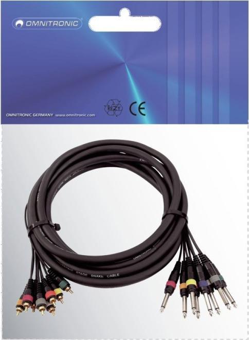 Omnitronic Snake-Kabel 8xCinch/8xKlinke mono - kaufen bei Galaxus
