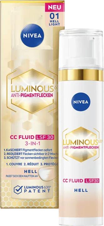 NIVEA Luminous630 CC Cream SPF 30 Light (Light, 40 ml) - Galaxus
