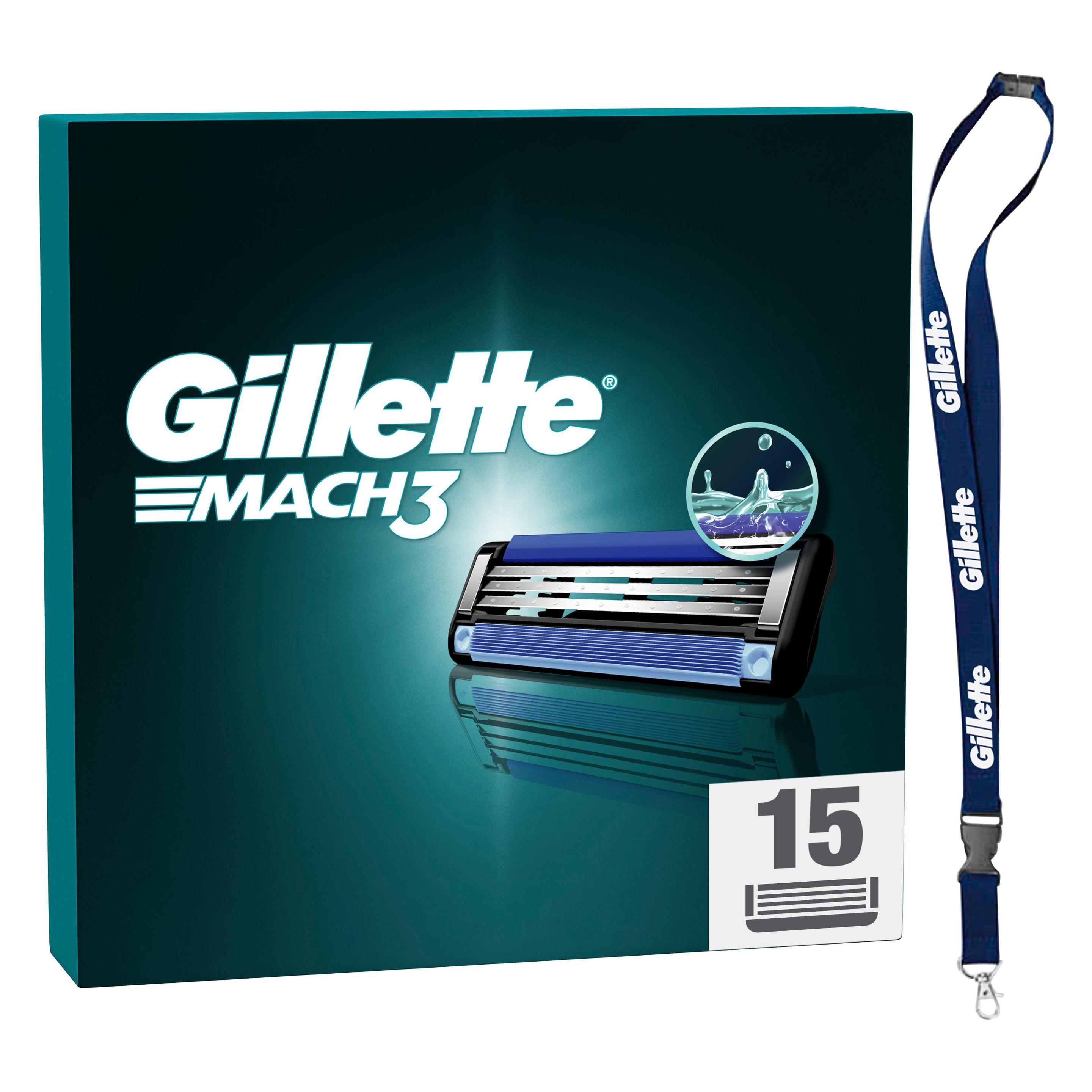 Gillette Mach3 Systemklingen 15er + Klingenhülle Ersatzklingen - Galaxus