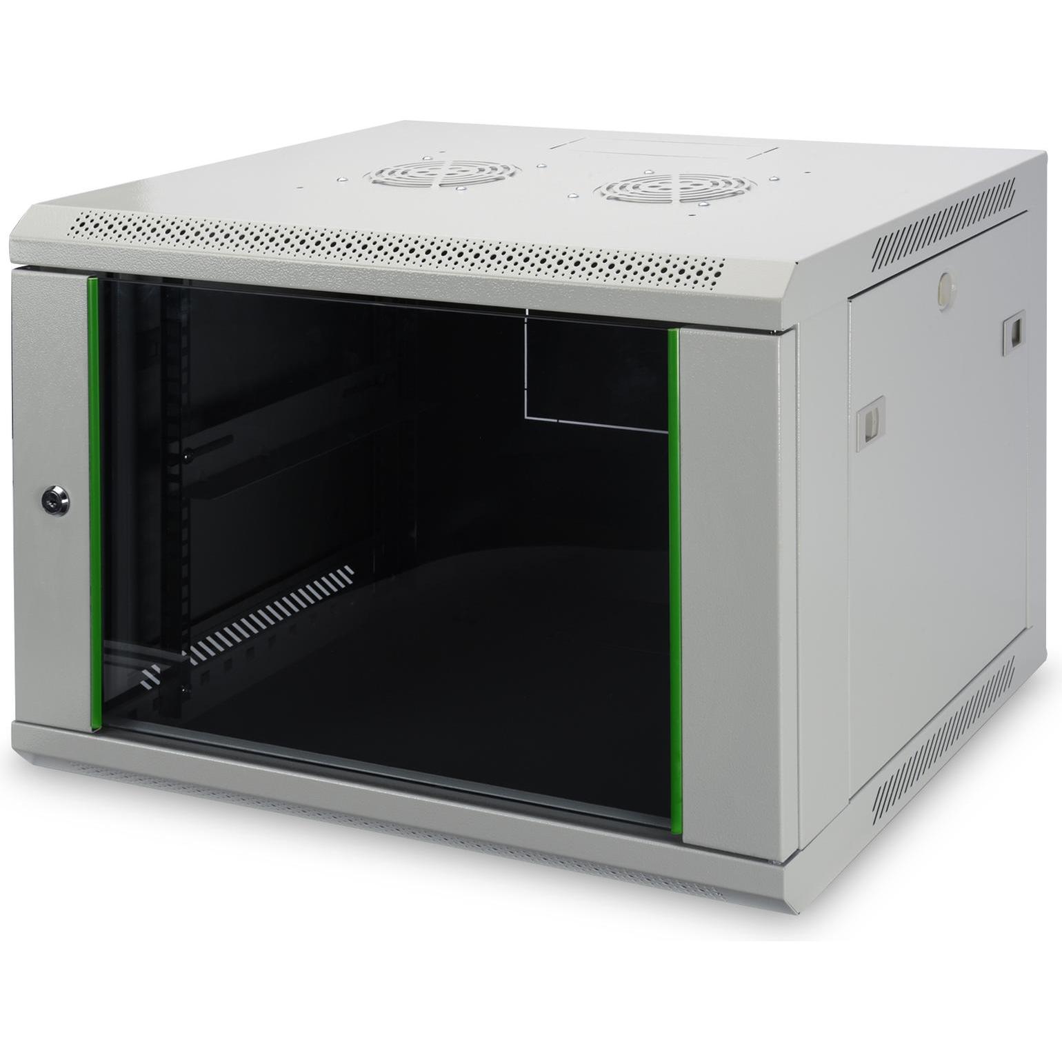 Digitus 48,3cm 19Zoll Wandschrank 9HE SoHoline RAL7035 grau ohne Boden ...