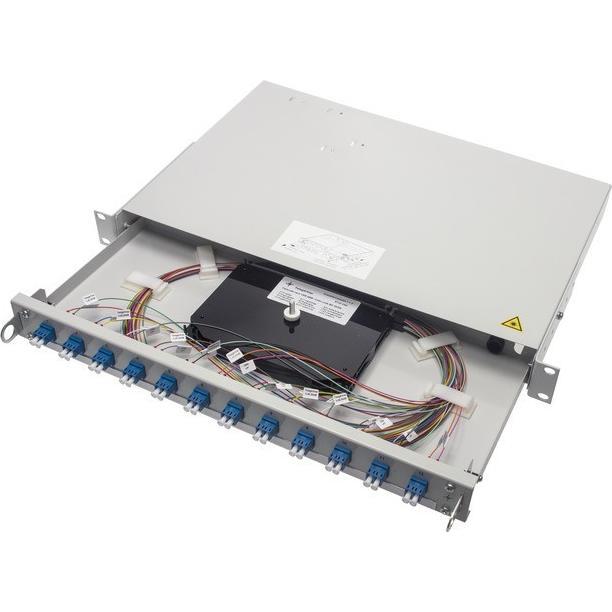 Telegärtner 19" fibre optic patch panel Profi-V 1U - Patch panel - Galaxus