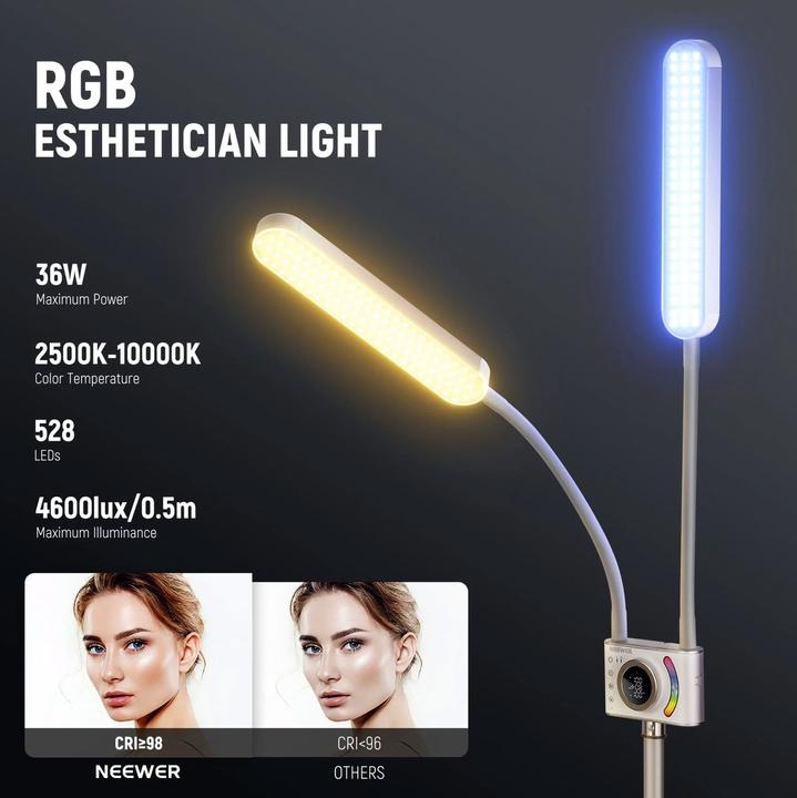 Neewer BH40C Double Arms RGB LED Fill Light (EU) - kaufen bei Digitec ...