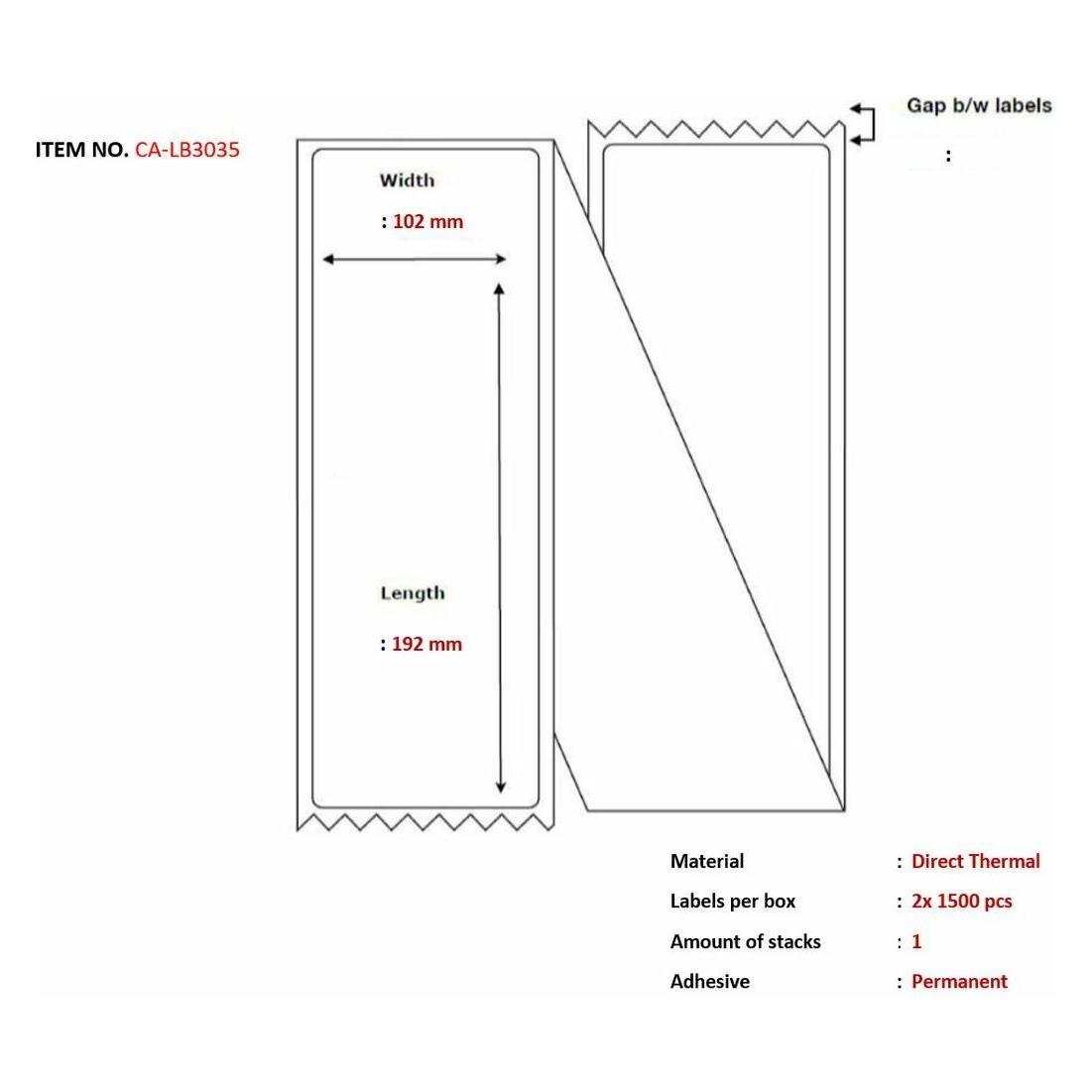 Capture Label 102 x 192, Core - kaufen bei Galaxus