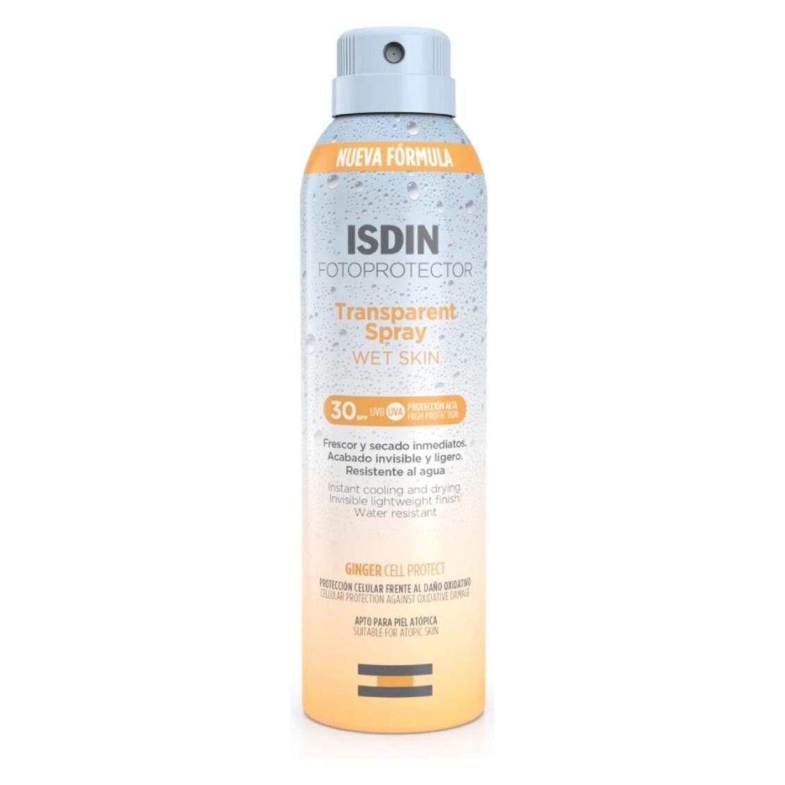Isdin Fotoprotector Transparent Spray Wet Skin SPF30 Body Protection 250ml