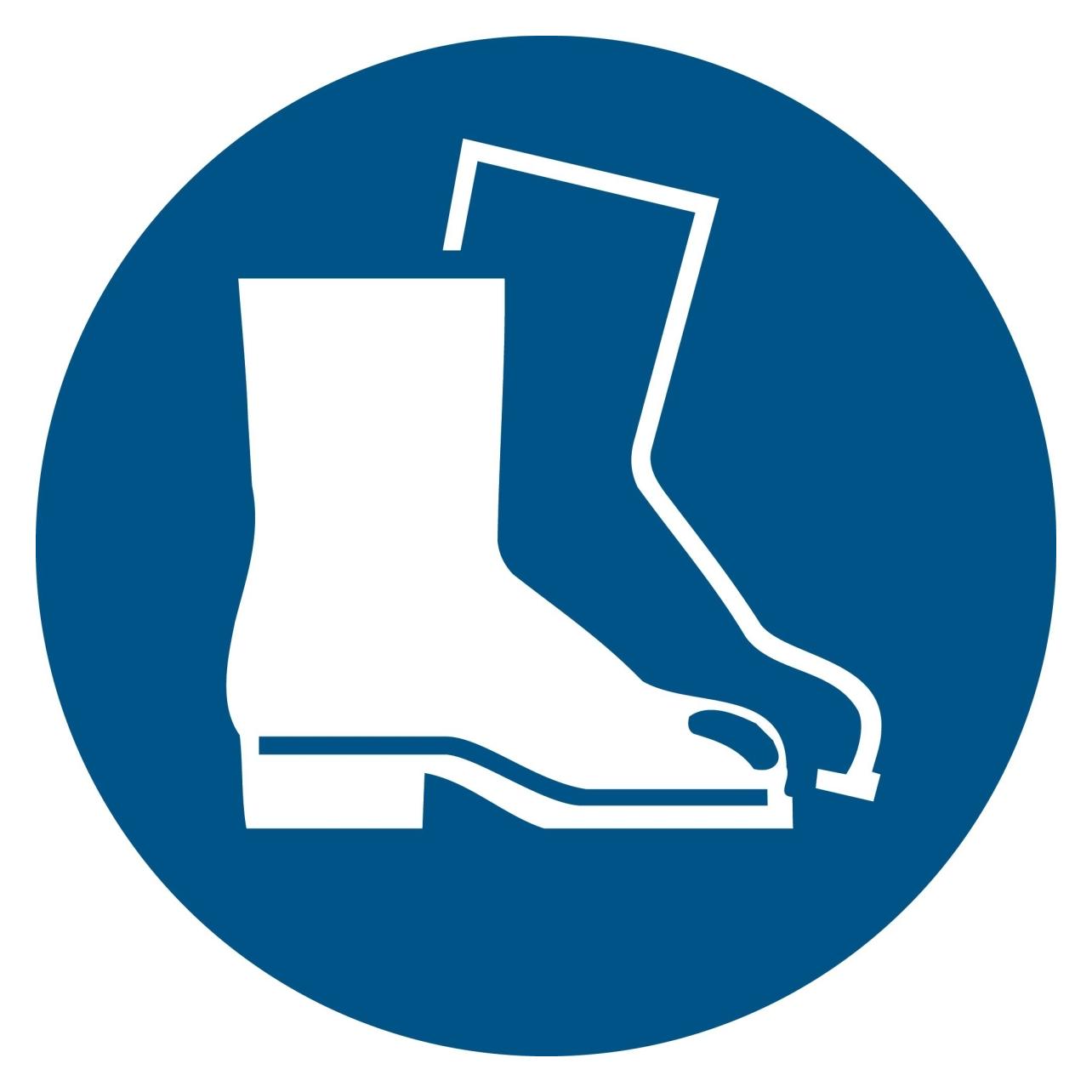 Tarifold Sicherheitspiktogramm - Arbeitsschutzschuhe tragen 200mm