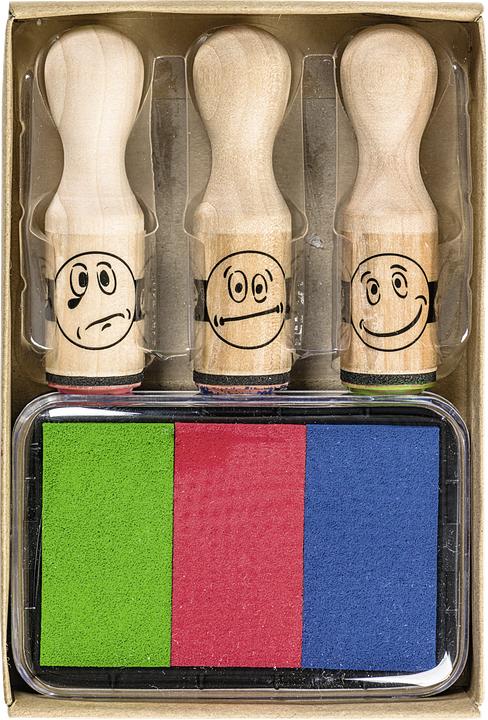 Brunnen 1048692 Set de tampons (smiley de récompense, 3 tampons à ...