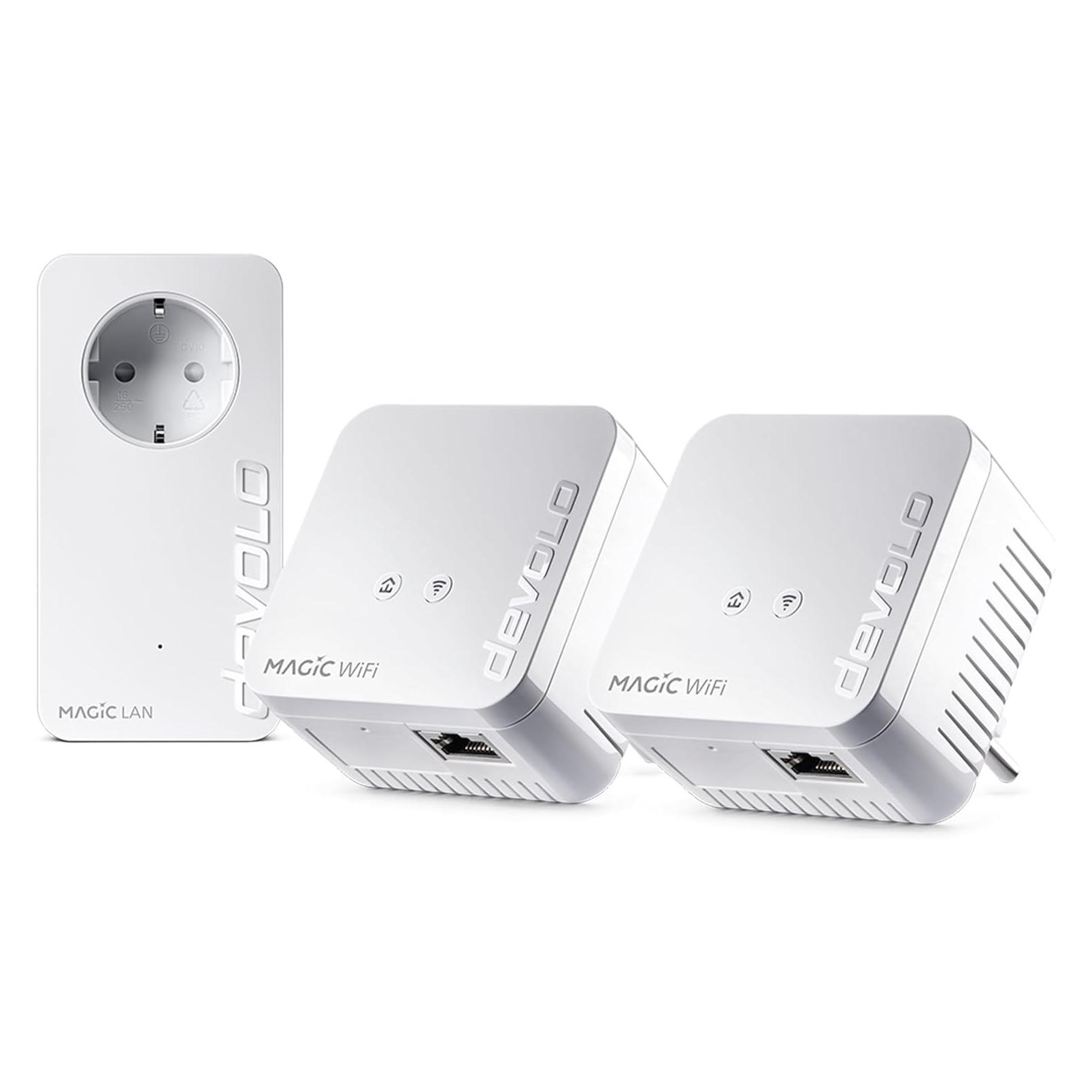 Devolo WLAN Powerline-Adapter Magic 1 WiFi mini Multiroom-Kit, 1200 ...