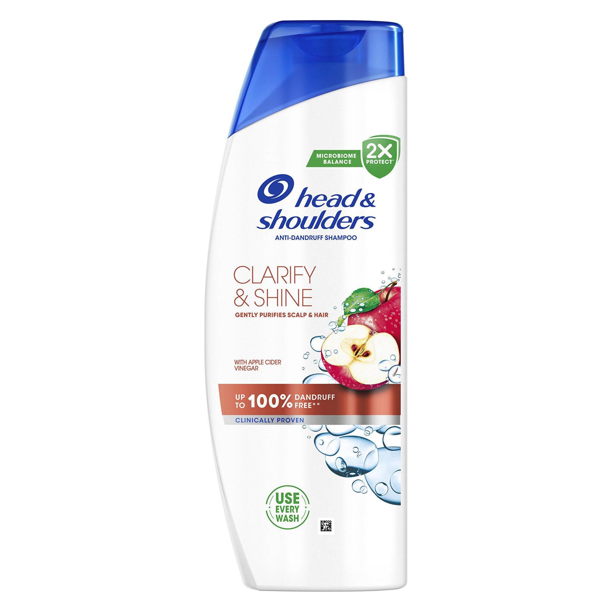 Head & Shoulders Clarify & Shine Antischuppenshampoo für glänzendes ...