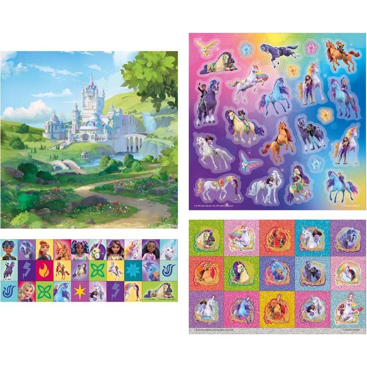 Grafix Totum Unicorn Academy Sticker-Set – 3 Bögen + 1 Hintergrund ...