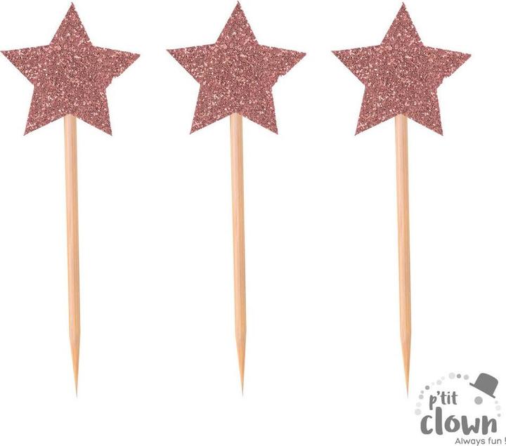P'tit Clown Sternchen Muffin Picker glitzernd roségold - Galaxus