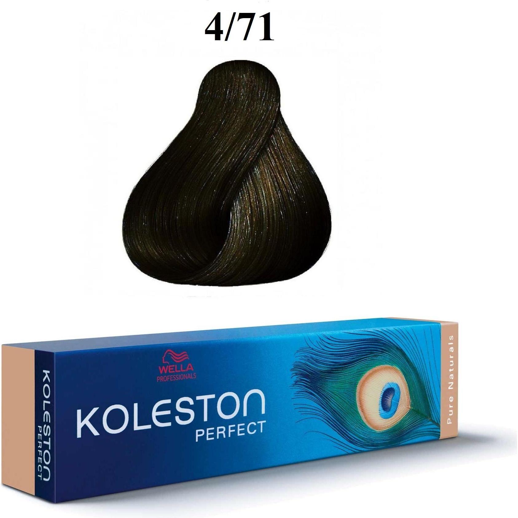 Wella Professionals Koleston Perfect Permanent Cream Haarfarbe 4/71 ...
