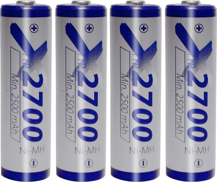 XCell 4er-Set Akkus Typ AA (Mignon), Ni-MH, 1,2V / 2700mAh - Galaxus