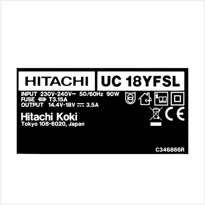 Hitachi UC 18YFSL Akku Ladegerät 14,4 - 18 V für Schiebe-Akkus