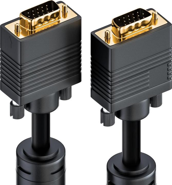 deleyCON VGA Cable - HQ Black - kaufen bei Galaxus