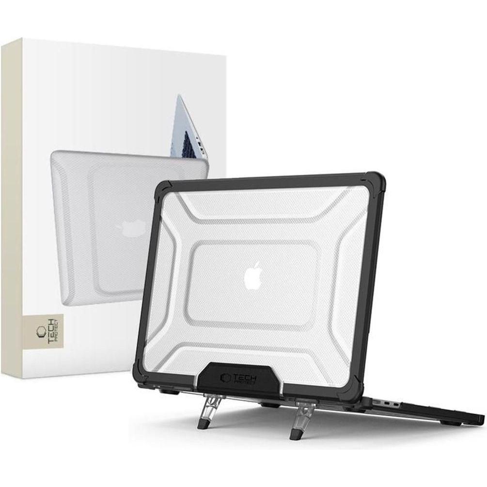 Tech-Protect SmartShell Pro case for MacBook Air 15 2023-2025 M2 / M3 / M4 - transparent and ...