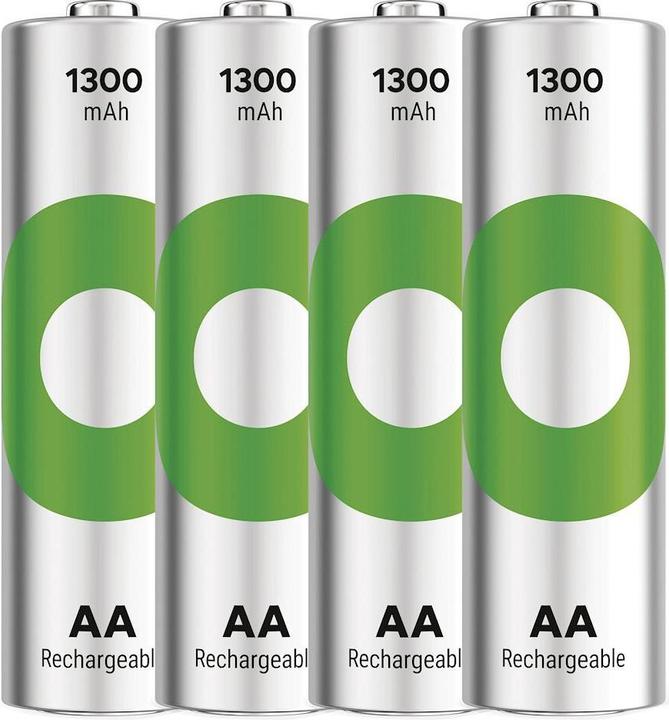GP Batteries GP - ReCyko NiMH 130AAHCE Rechargeable Batteries, 4-Pack ...