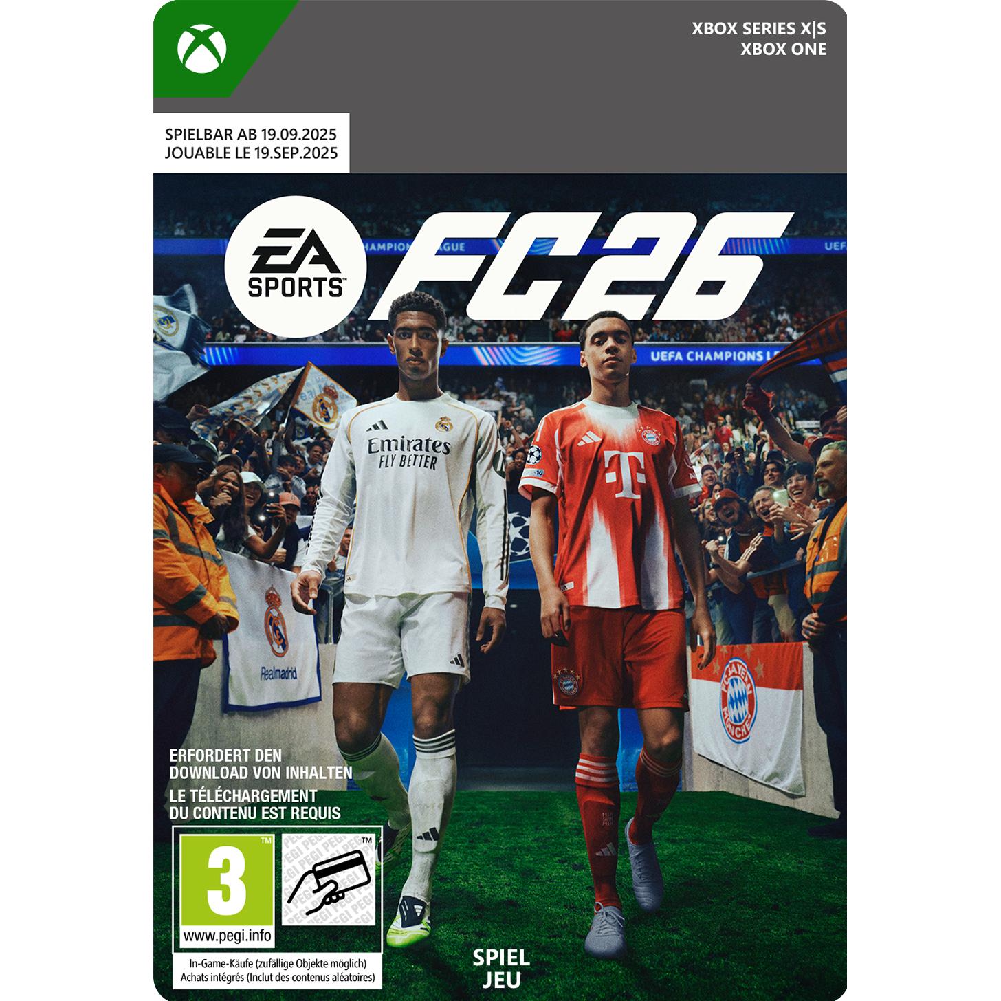 Microsoft Xbox EA SPORTS FC 26: Standard Edition - COMBO Download Code ...