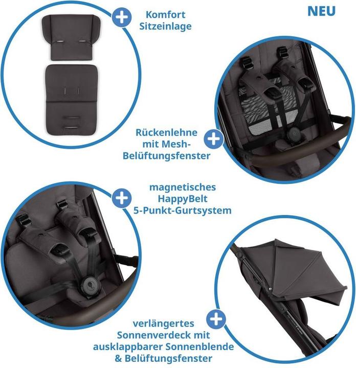 ABC Design Ping 3 Trekking Buggy - Reisebuggy ab 6 Monaten bis 22 kg ...