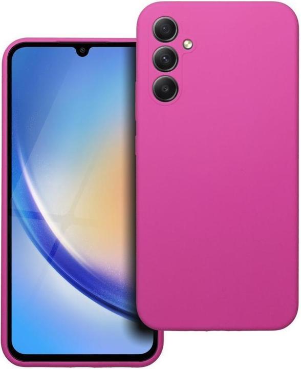 OEM Back panel cover Case SILICONE 2mm for SAMSUNG A34 5G pink - Galaxus