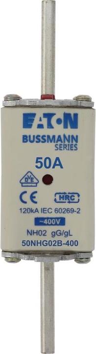 Eaton Fuse-link, 50 A, AC 400 V, 120 kA, NH02, gL/gG, IEC, double ...