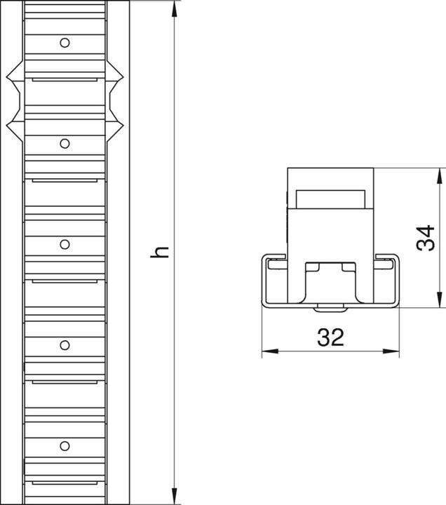 OBO Bettermann Profile connector vertical for bracket 6288044 - Galaxus