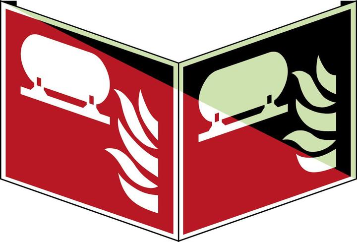 Brady ISO 7010 PIC F012 B-7588 Permanently installed fire extinguishing ...