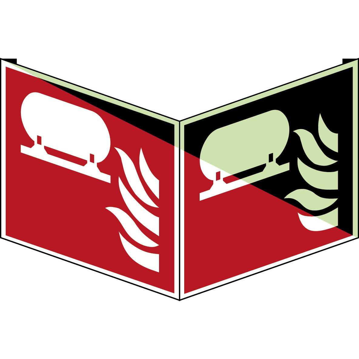 Brady ISO 7010 PIC F012 B-7588 Permanently installed fire extinguishing ...