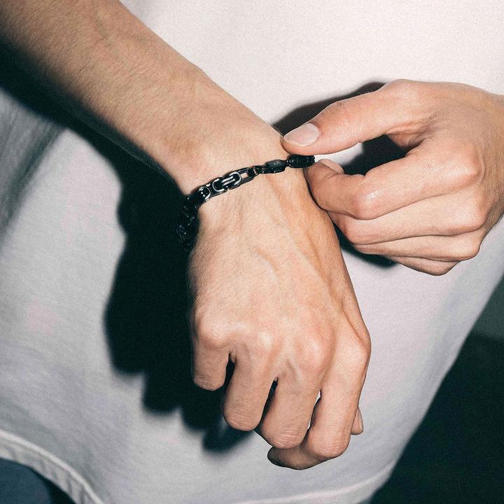 K12 - Black King Bracelet - 6.2 mm (19 cm, Chirurgenstahl 316L) - Galaxus