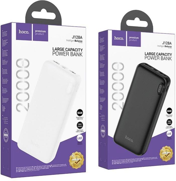 Hoco Power bank Powerbank 20000 mAh 2A J128A black