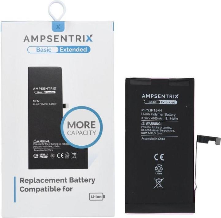 INNE Other AmpSentrix Basic battery for iPhone 15 Plus (high capacity ...