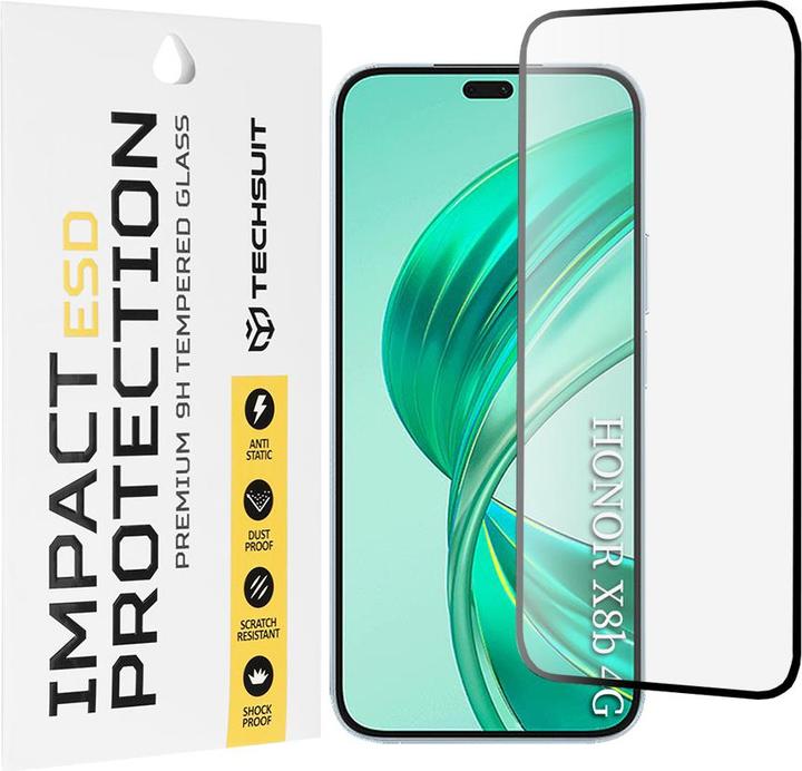 Techsuit - ESD Glass - Honor X8b / X8c / 400 Lite - Black - Galaxus