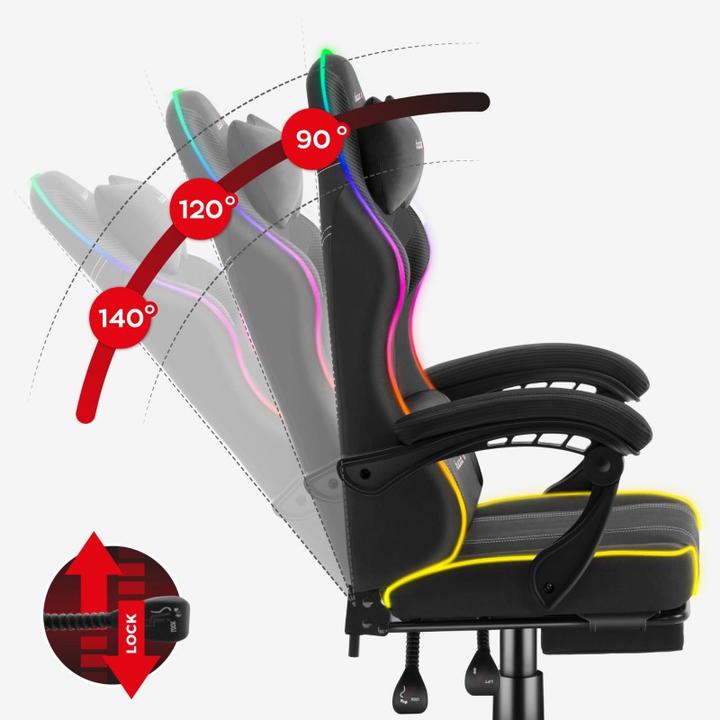 Huzaro Fotel gamingowy Force 3.7 RGB Black - buy at Galaxus