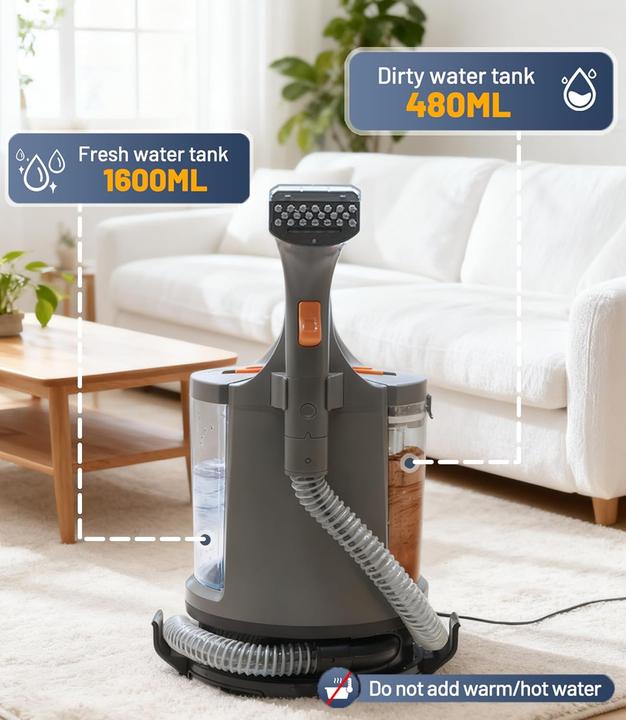 Emphsism Tragbarer Polster- und Teppichreiniger EV-W01 - Galaxus