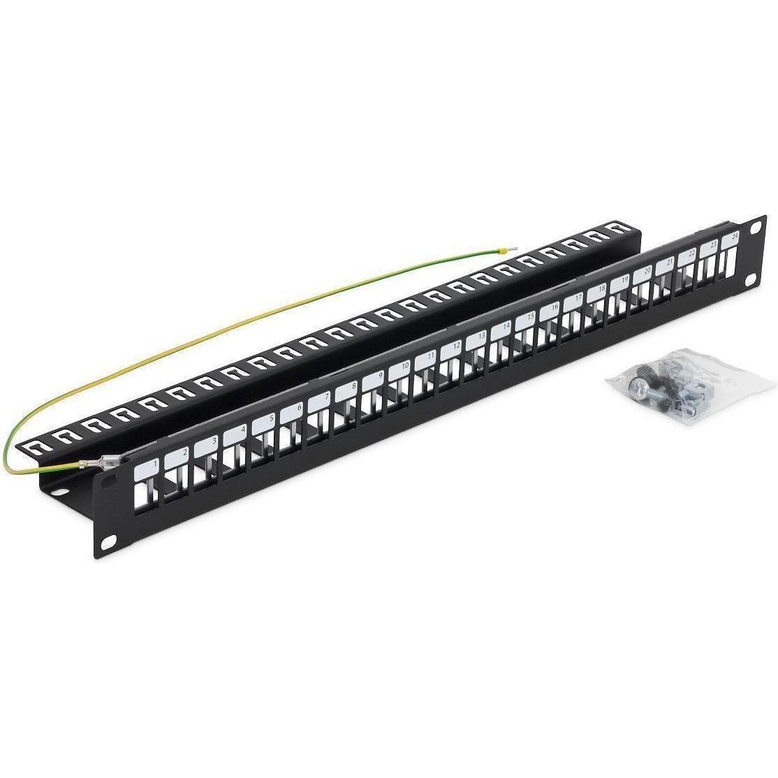 Triton RAB-PP-X10-A1 - 19"1HE Patch Panel für max. 24St. Keystone, je ...