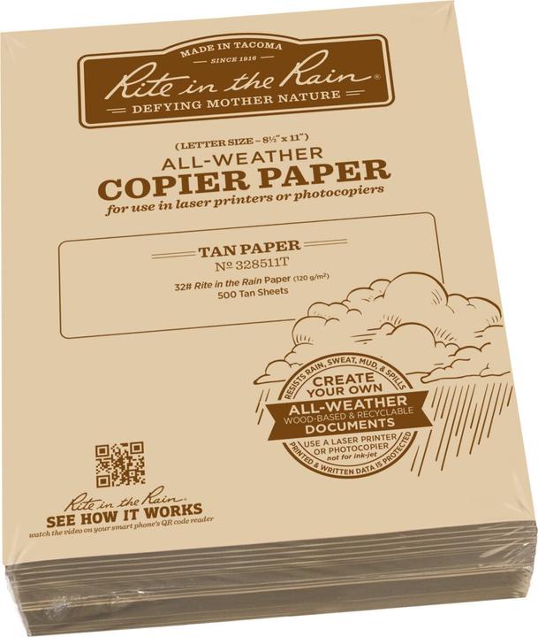 Rite in the Rain Copy paper Letter 500 sheets 120g/m2 tan - Digitec