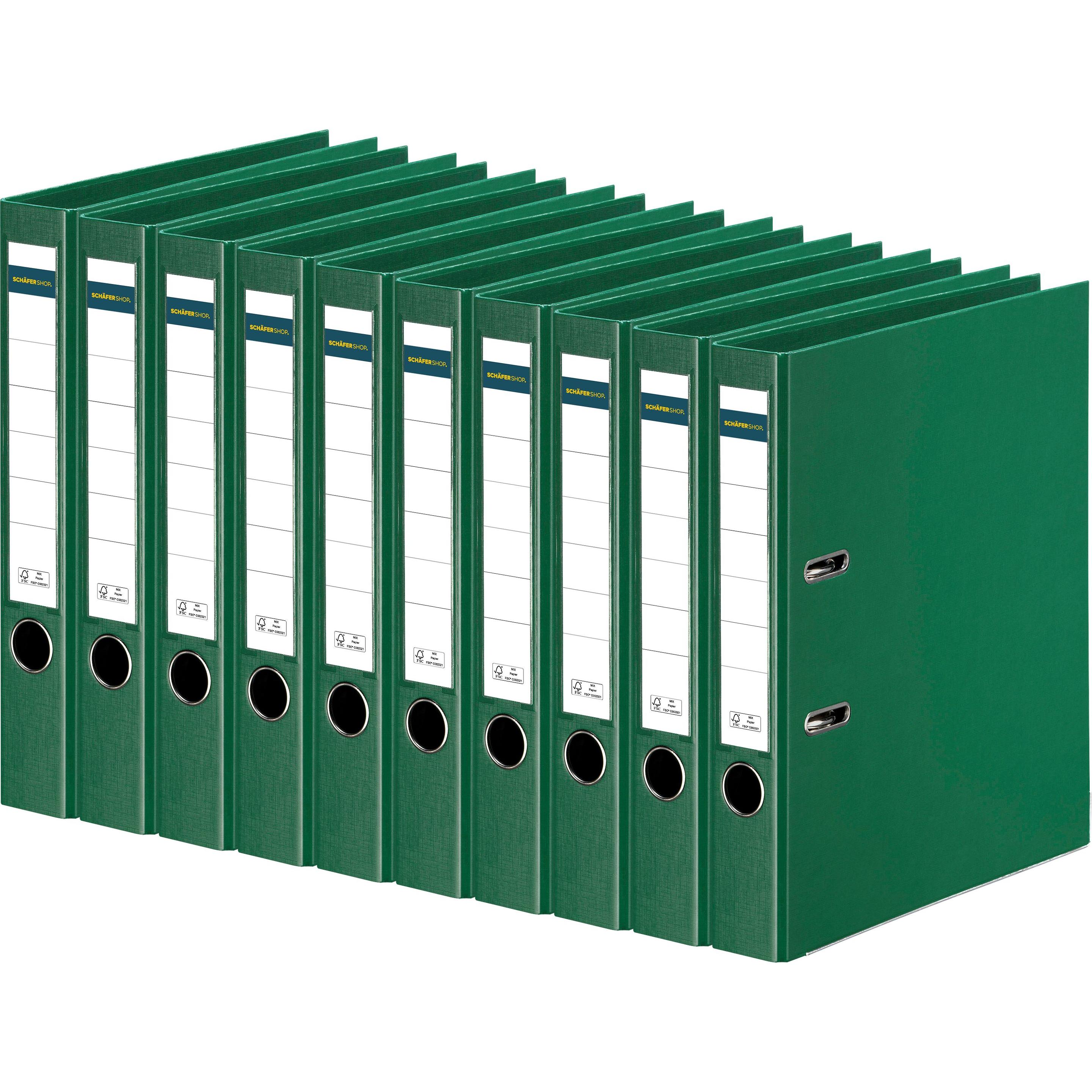 Schäfer Shop Ordner, DIN A4, Rückenbreite 50 und 80 mm (A4, 50 mm, 10 ...