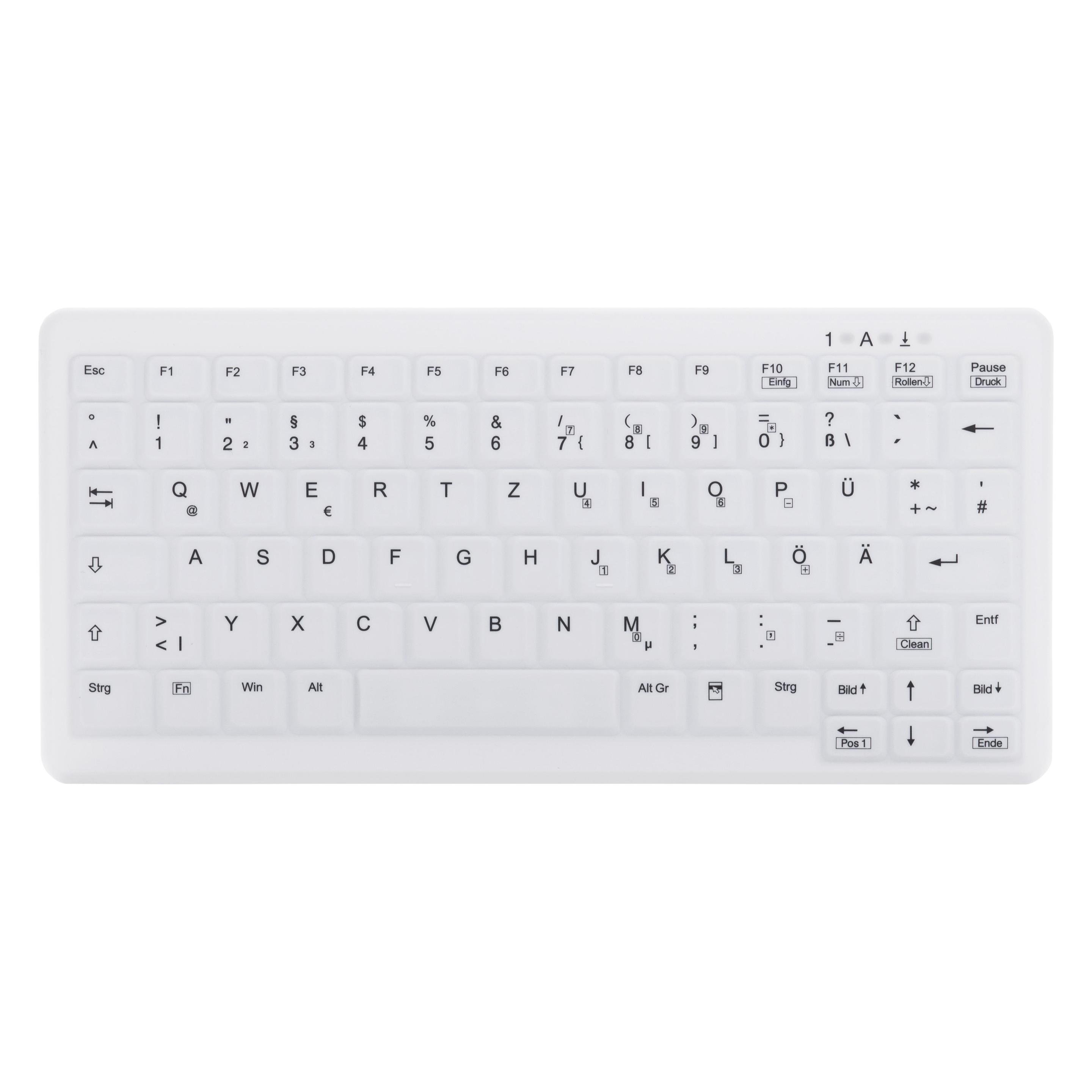 Active Key Tast AK-C4110 Small 2.4GHz Wireless Hygiene Keyboard with ...
