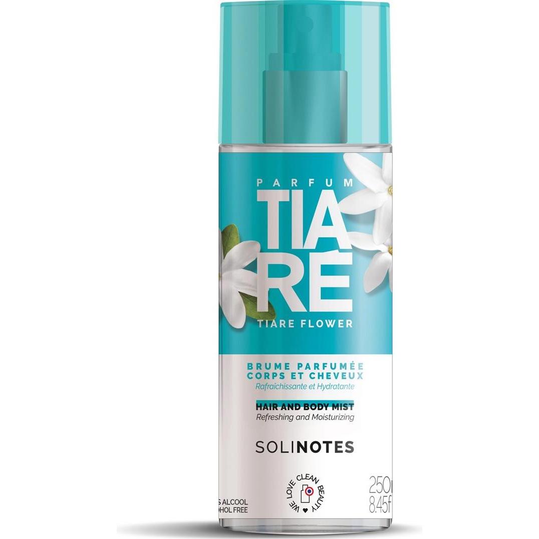 Solinotes Hair & Body Mist Tiaré (250 ml, Body & hair fragrance spray ...