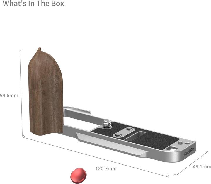 SmallRig 5667 L-Shaped Mount Plate with Wooden Handle for FUJIFILM X ...