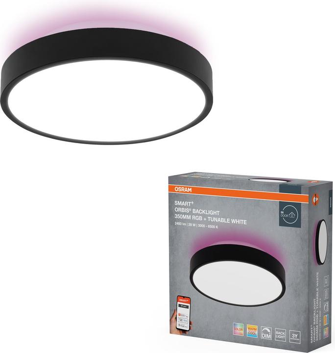 Osram SMART+ Wifi Orbis Backlight Black 350mm TW (2400 lm) - Galaxus