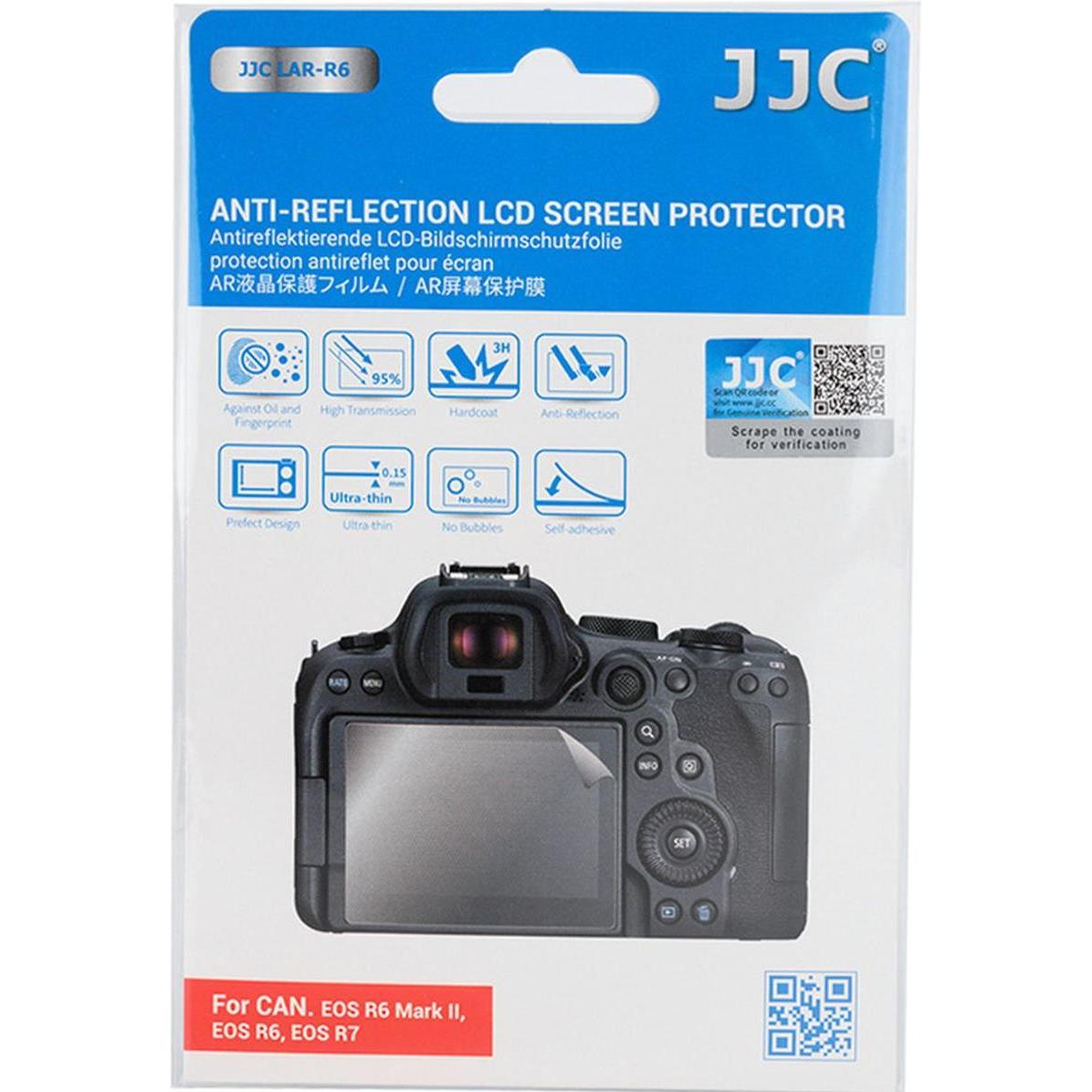 JJC LAR R6 Anti Reflection LCD Screen Protector (Canon EOS R6 Mark II ...