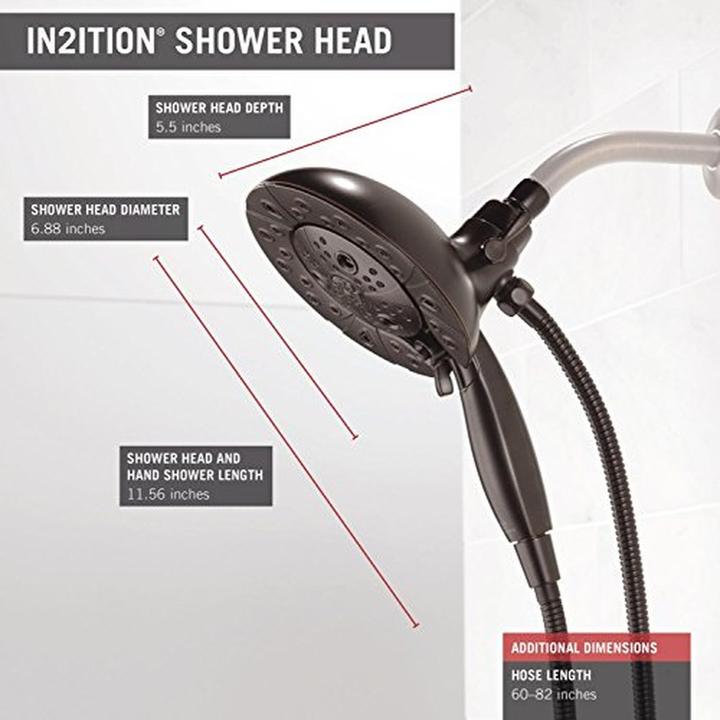 Delta In2ition H2Okinetic Zwei-in-Eins Handbrause Duschkopf - Galaxus