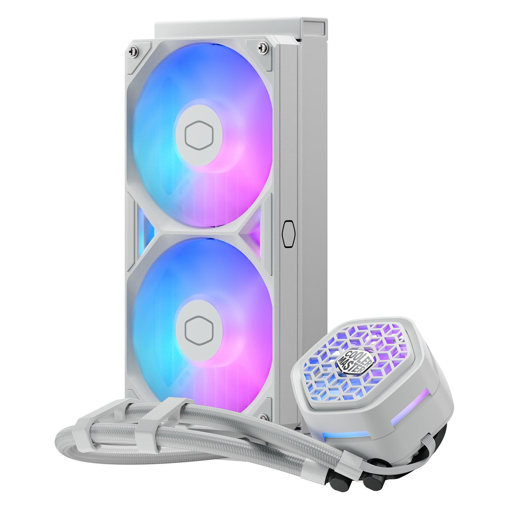 Cooler Master MasterLiquid 240 Atmos II VRM Fan liquid cooler, white ...