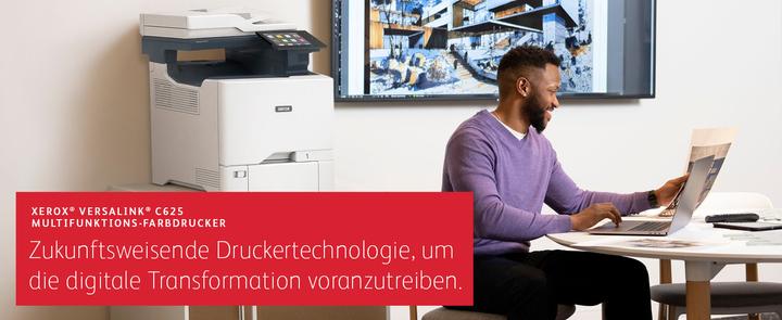 Xerox VersaLink C625DN (grau/blau, USB, LAN, Scan, Kopie, Fax) - Galaxus