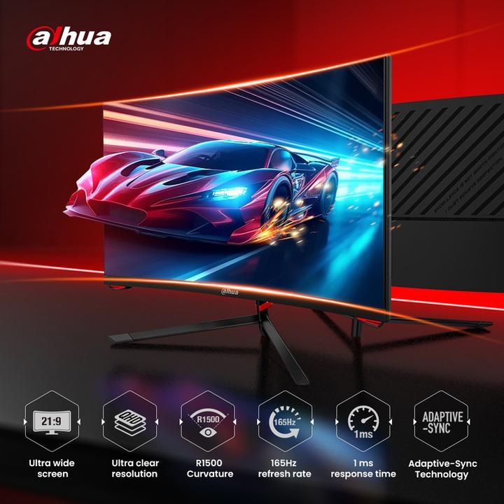 Dahua LM24-E230C - Curved Full HD VA Gaming Monitor - 24 inch - 165hz - 1ms - Digitec