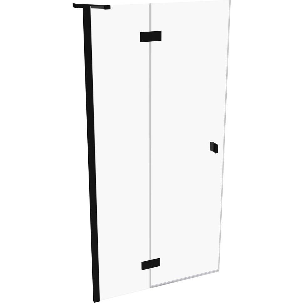 Hüppe SolvaPro partially framed swing door, 4-corner, with fixed ...